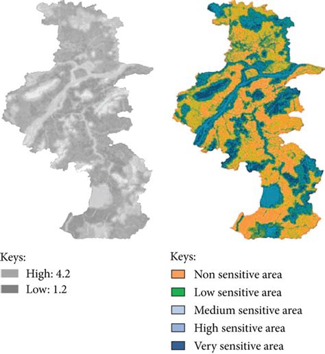 City Sensitivity Evaluation Map And City Sensitivity Zoning Map
