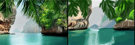 need advice on how to improve texturing rock and foliage r learnart