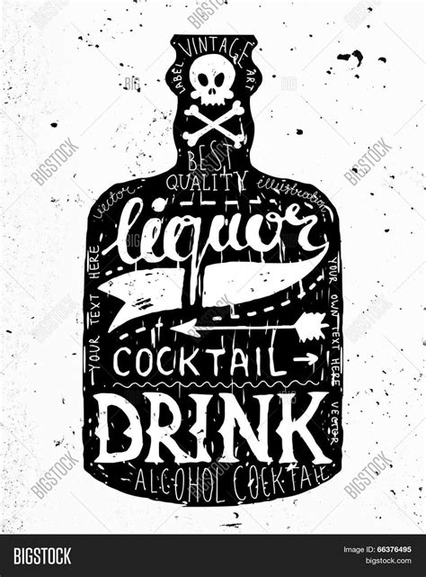 Vintage Bottle Label Vector And Photo Free Trial Bigstock