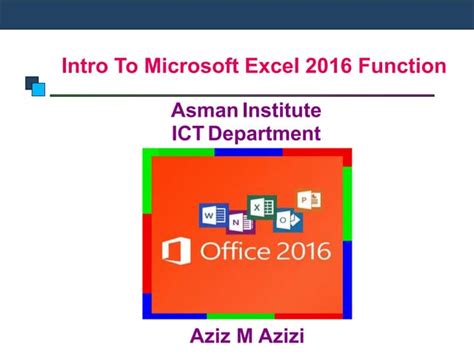 Ms Excel 2016 Function Pdf Programming Languages Computing