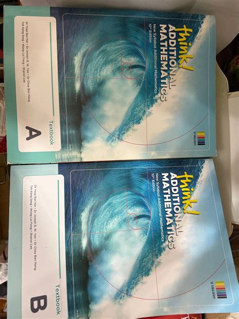 Think Additional Mathematics Textbook A And B Hobbies And Toys Books And Magazines Textbooks On