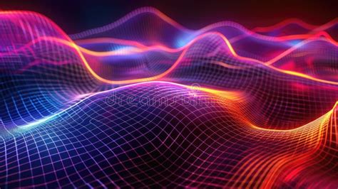 Abstract Digital Wave Texture With Dynamic Design Elements Innovative Artistic Features Aig62