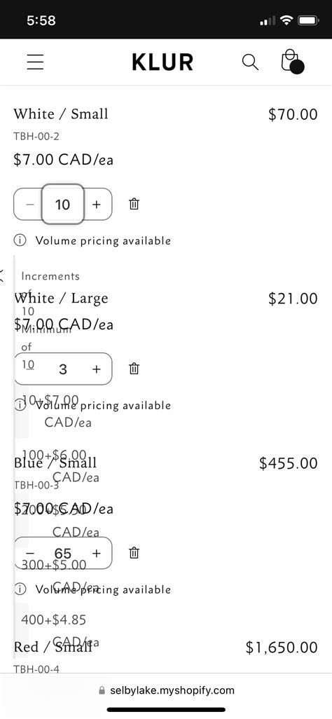 Volume Pricing Popover Breaks On Mobile When Submitting Quantity · Issue 2847 · Shopifydawn
