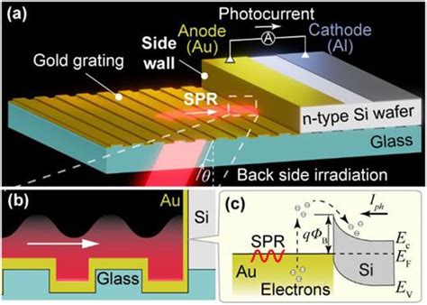 Detection Of Backside Coupled Propagating Surface Plasmon Resonance On The Sidewall Of A Wafer