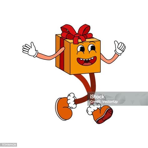 선물 상자 만화 재미있는 복고풍 만화 크리스마스 캐릭터 장갑 낀 손 0명에 대한 스톡 벡터 아트 및 기타 이미지 0명 1위 가공의 인물 Istock