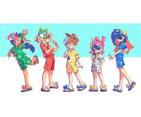 Kieran Carmine Nemona Arven And Penny Pokemon And More Drawn By Garatechi Danbooru