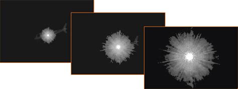 A Synthesis Example Of Laser Jamming Image And B Example Of Missile