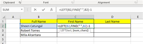 How To Separate First And Last Names In Excel A Step By Step Guide