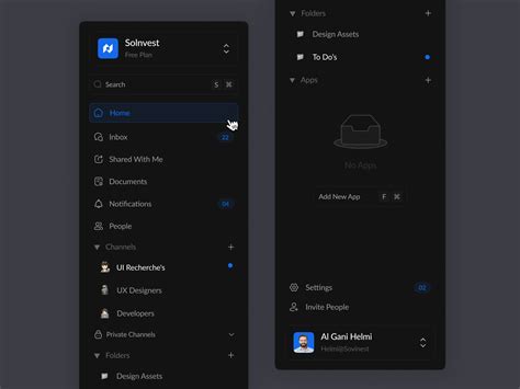 Side Navigation Bar By Algani Helmi On Dribbble