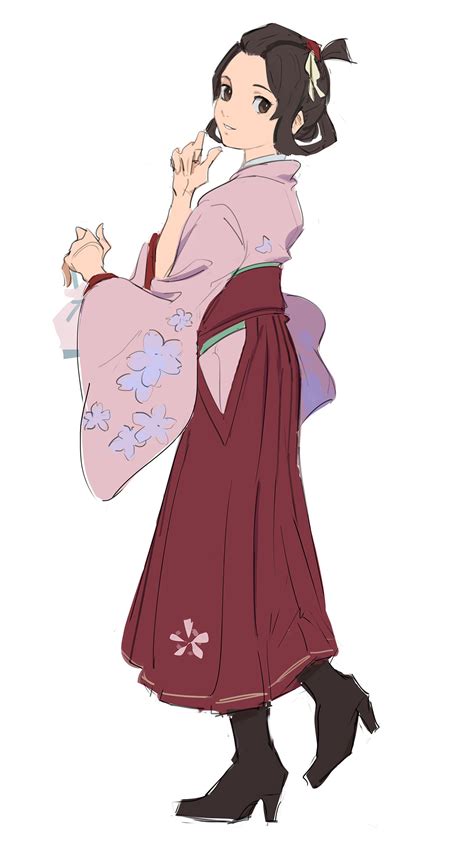 Susato Mikotoba Ace Attorney And More Drawn By Qosic Danbooru