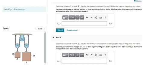 Solved Determine The Velocity Of Block A S After The Chegg