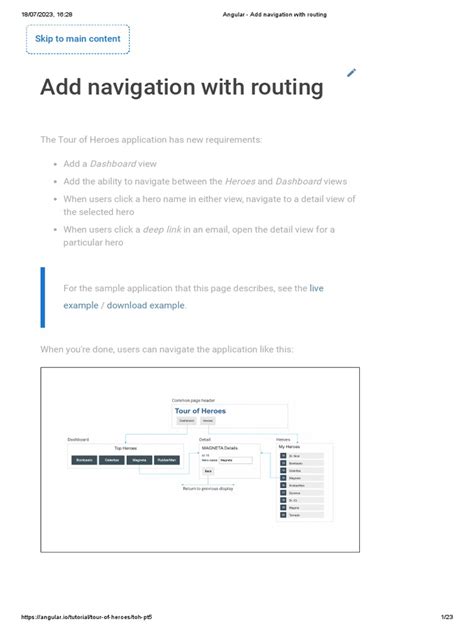 1 7 angular add navigation with routing pdf web development