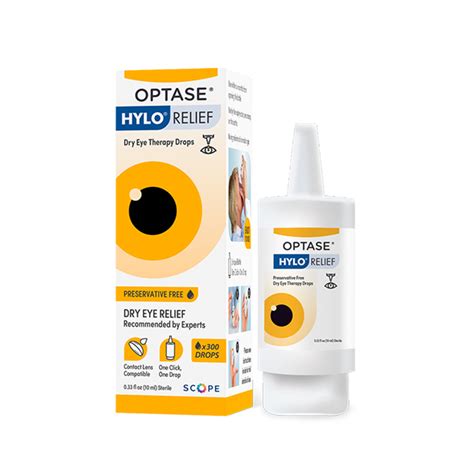 Optase Hylo Relief Dry Eye Drops Preservative Free Dry Eye Relief