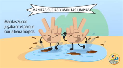 Día Del Lavado De Manos Manitas Sucias Y Manitas Limpias