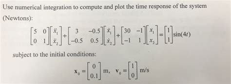 Use Numerical Integration To Compute And Plot The