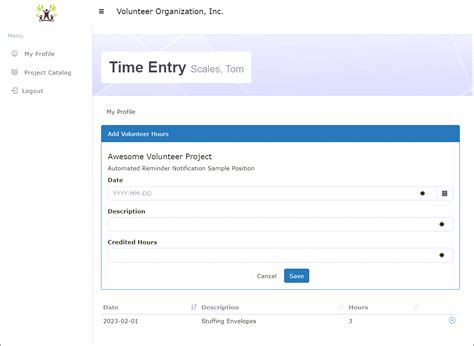 Automated Timesheet Reminders Self Reported Hours Volunteermatters