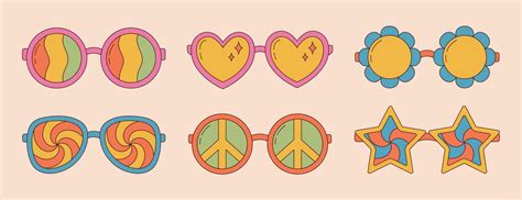 Hippie Sunglasses Vector Art Icons And Graphics For Free Download
