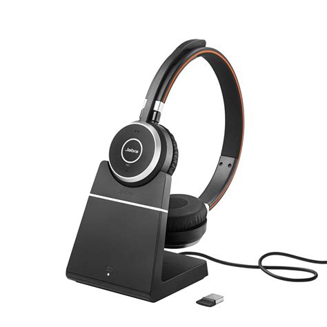 Jabra Evolve Se Wireless Stereo Headset Bluetooth Headset With Noise Cancelling Microphone