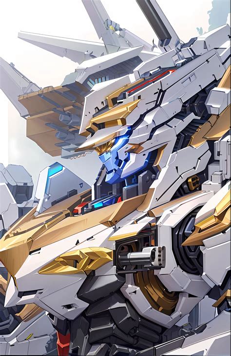 A Close Up Of A Robot Like Object With A Sword Highly Detailed Anime