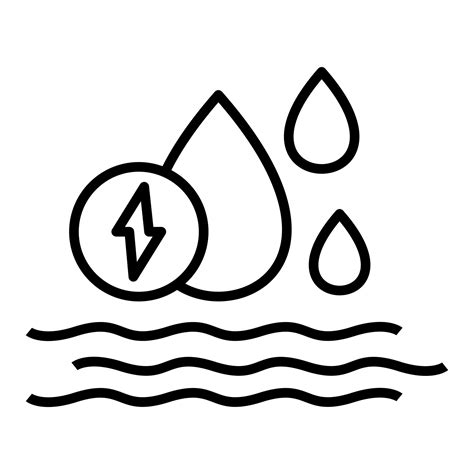 Hydroelectricity Line Icon 14641481 Vector Art At Vecteezy