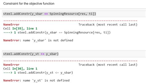 Using A For Loop Which Has Range Of Values In The Constraint