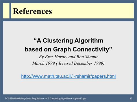 HCS Clustering Algorithm - ppt video online download