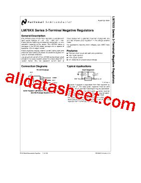 LM7912 Datasheet PDF National Semiconductor TI