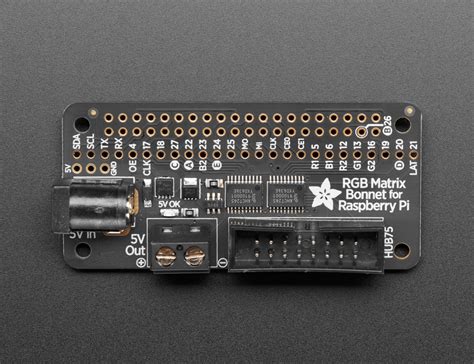 overview adafruit rgb matrix bonnet for raspberry pi adafruit