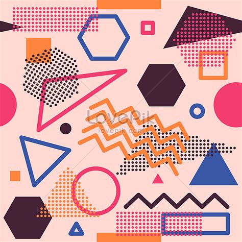 기하학적 멤피스 라인 도트 배경 원활한 패턴 벽지 이미지 Hd 기하학 멤피스 윤곽 배경 사진 무료 다운로드 Lovepik