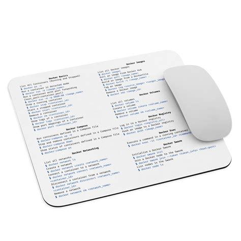 Docker Mouse Pad Cheat Sheet Programmer Developer Mouse Pad Holiday