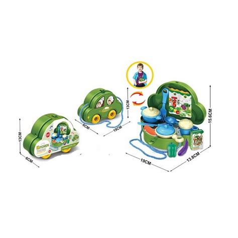 Интерактивна детска играчка комплект за пътуване в чанта 8 части