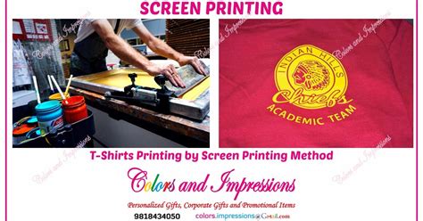 COLORS AND IMPRESSIONS DIFFERENT TYPES OF T SHIRT PRINTING METHODS
