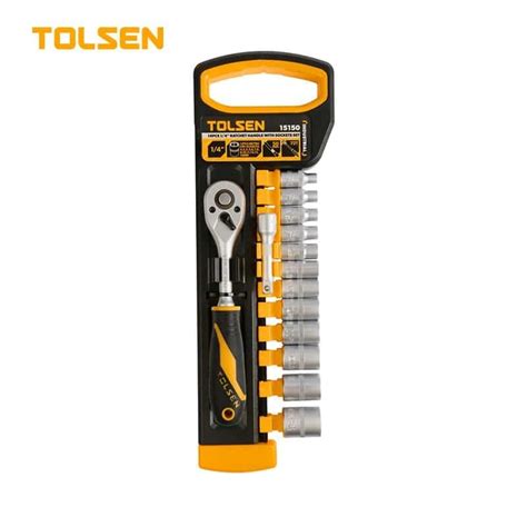 14pcs 1 4 Ratchet Handle With Socket Set Tolsen® Tools