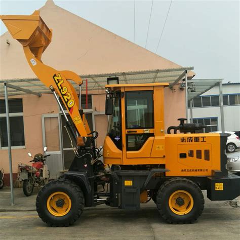 志成四驱工程小型装载机 2t建筑工地小铲车 Zl920养殖抓草夹木清运 产品关键词志成小铲
