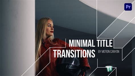 Minimal Title Transitions Premiere Pro Templates Videohive