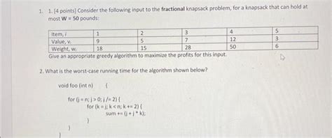 Solved 1 1 4 Points Consider The Following Input To The