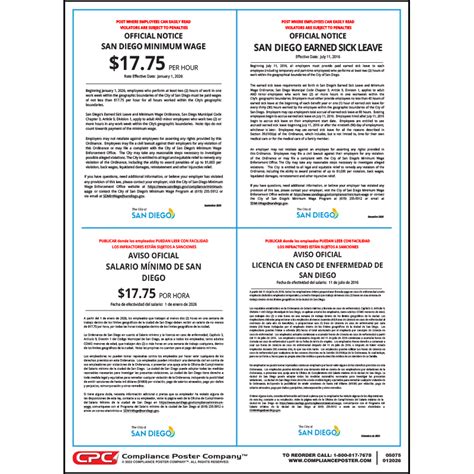 City Of San Diego California 2025 Minimum Wage And Earned Sick Leave