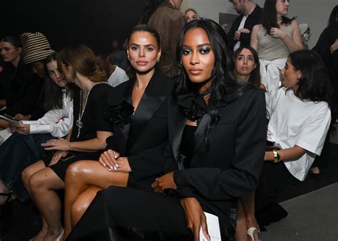 Celebrities Front Row At Area Fall 2024 Ready To Wear Show Photos