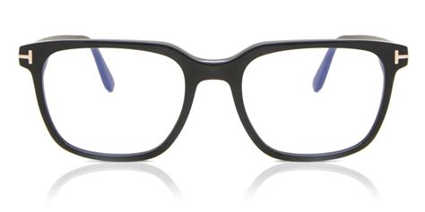 Tom Ford Ft5818 B Blue Light Block 001 Glasses Shiny Black