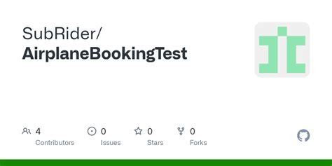 github subrider airplanebookingtest