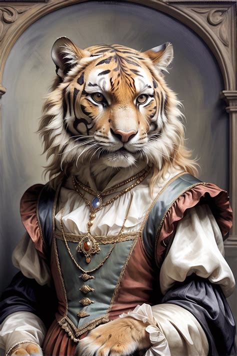 Download Ai Generated Tiger Portrait Royalty Free Stock Illustration