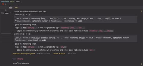 `bun Types` Bun `103` Breaks `describeeach` And `testeach` For