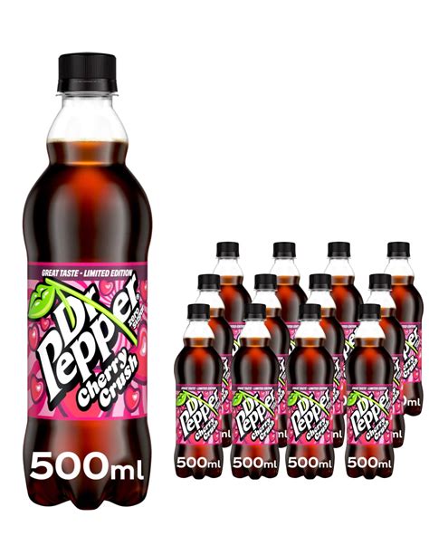 Dr Pepper Zero Cherry Crush Multipack 12 X 500 Ml The Bottle Club