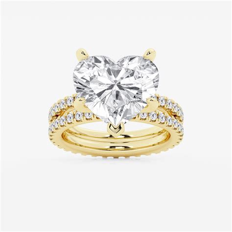 Maya 9 15 Ctw Heart Lab Grown Diamond Split Double Band Eternity