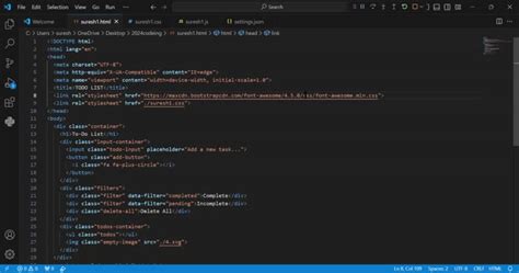 suresh banavath on linkedin html css javascript project todolist webdevelopment