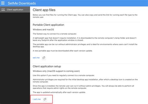 Install Client Application On A Remote Computer SetMe Help Center
