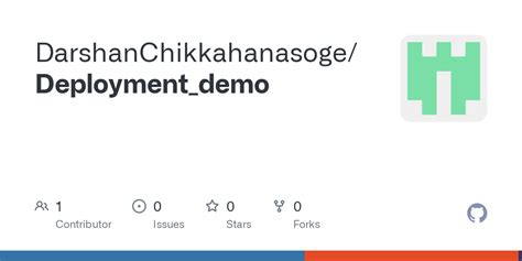GitHub DarshanChikkahanasoge Deployment Demo