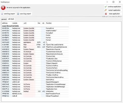 Heidisql Error An Error Occurred In The Application Cant Install