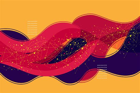 Abstract Dynamic Colorful Wave Background Stock Illustration Download