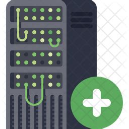 Add Server Icon Download In Flat Style